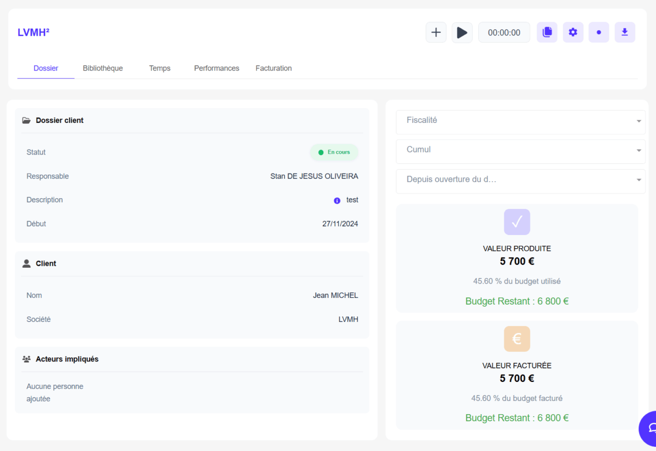 Dossier client - LEGALPROD